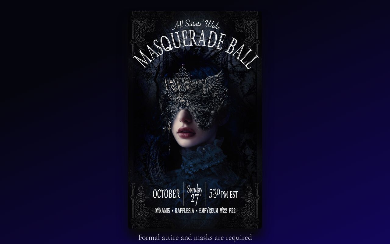 All Saints' Wake Masquerade 2024